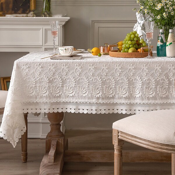 Lace Tablecloth - Etsy