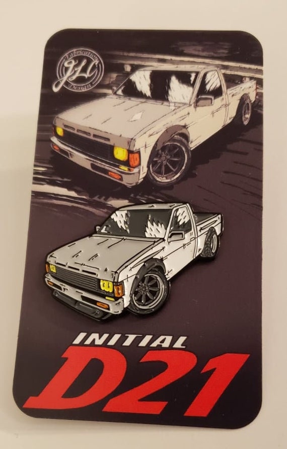 Initial D21 Enamel Pin | Etsy