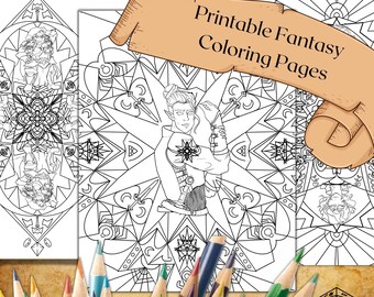 Dnd Coloring Sheets - Etsy
