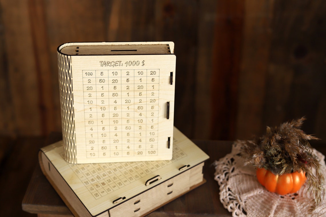 Money Box Savings, Cash Box Challenge, Piggy Bank, Money Box for Kids ...