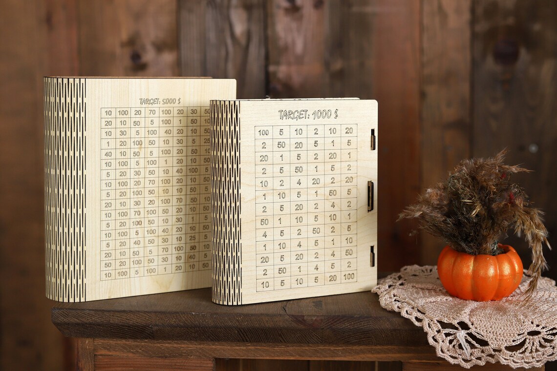 Money Box Savings, Cash Box Challenge, Piggy Bank, Money Box for Kids ...