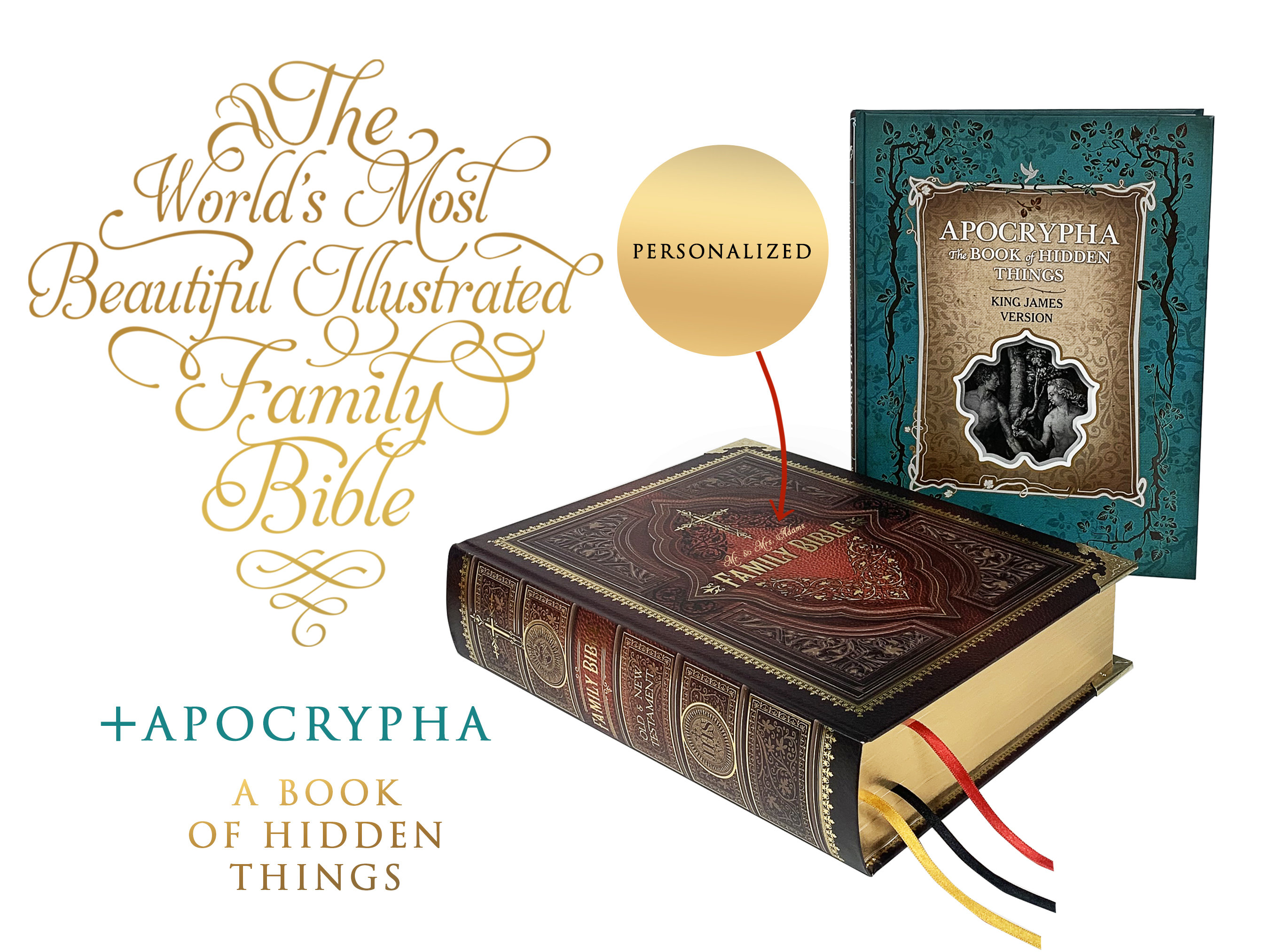 The World's Most Beautiful Illustrated Family Bible Personalized - KJV ...