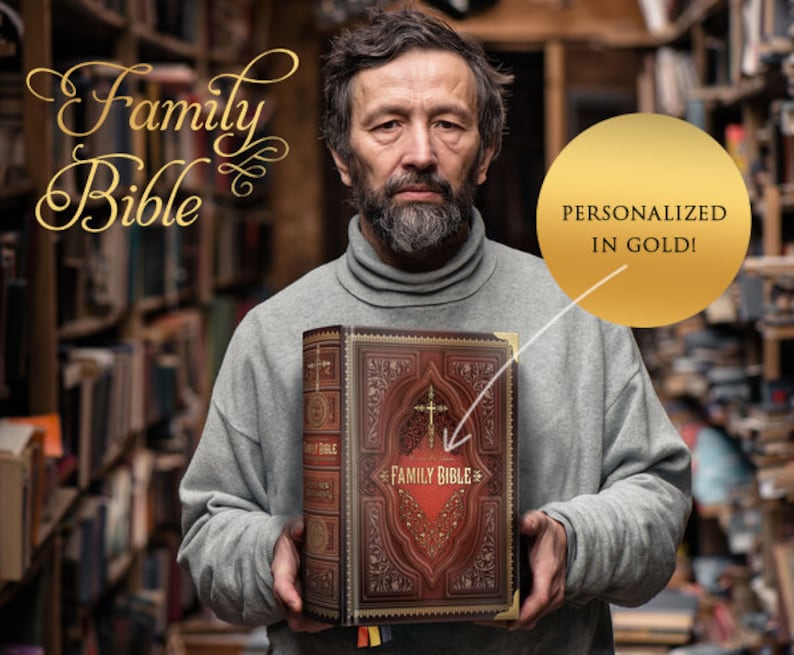 The World's Most Beautiful Illustrated Family Bible Personalized - KJV ...
