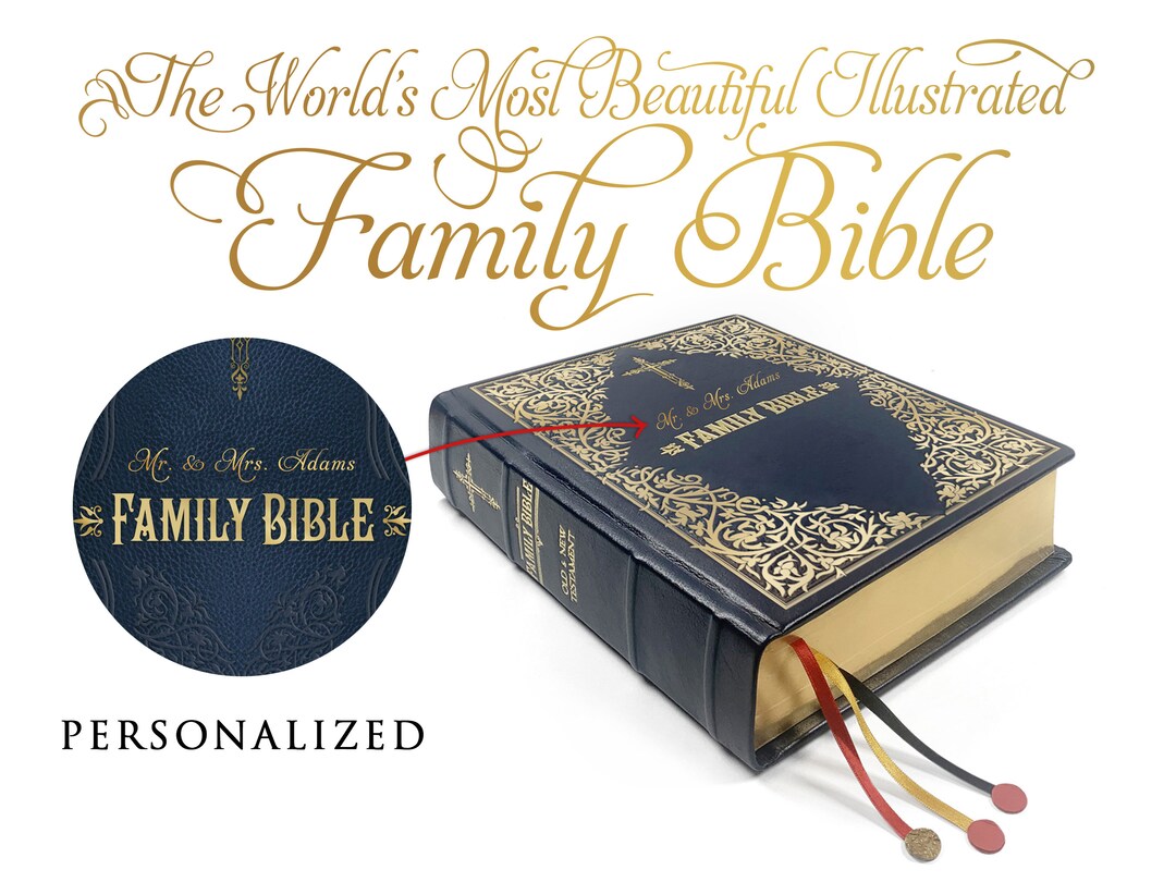 The World's Most Beautiful Illustrated Family Bible Personalized - KJV ...