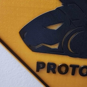 Warning Protogen Sign 3d Printed (2 Sizes) - Etsy