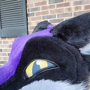 Ace the Manokit Partial fursuit Head, Half Sleeve Hand Paws, Magnetic ...