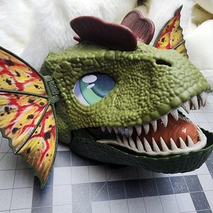 Sublimated Follow-me Dilophosarus Dino Mask and Dinosaur Eye Mesh for ...