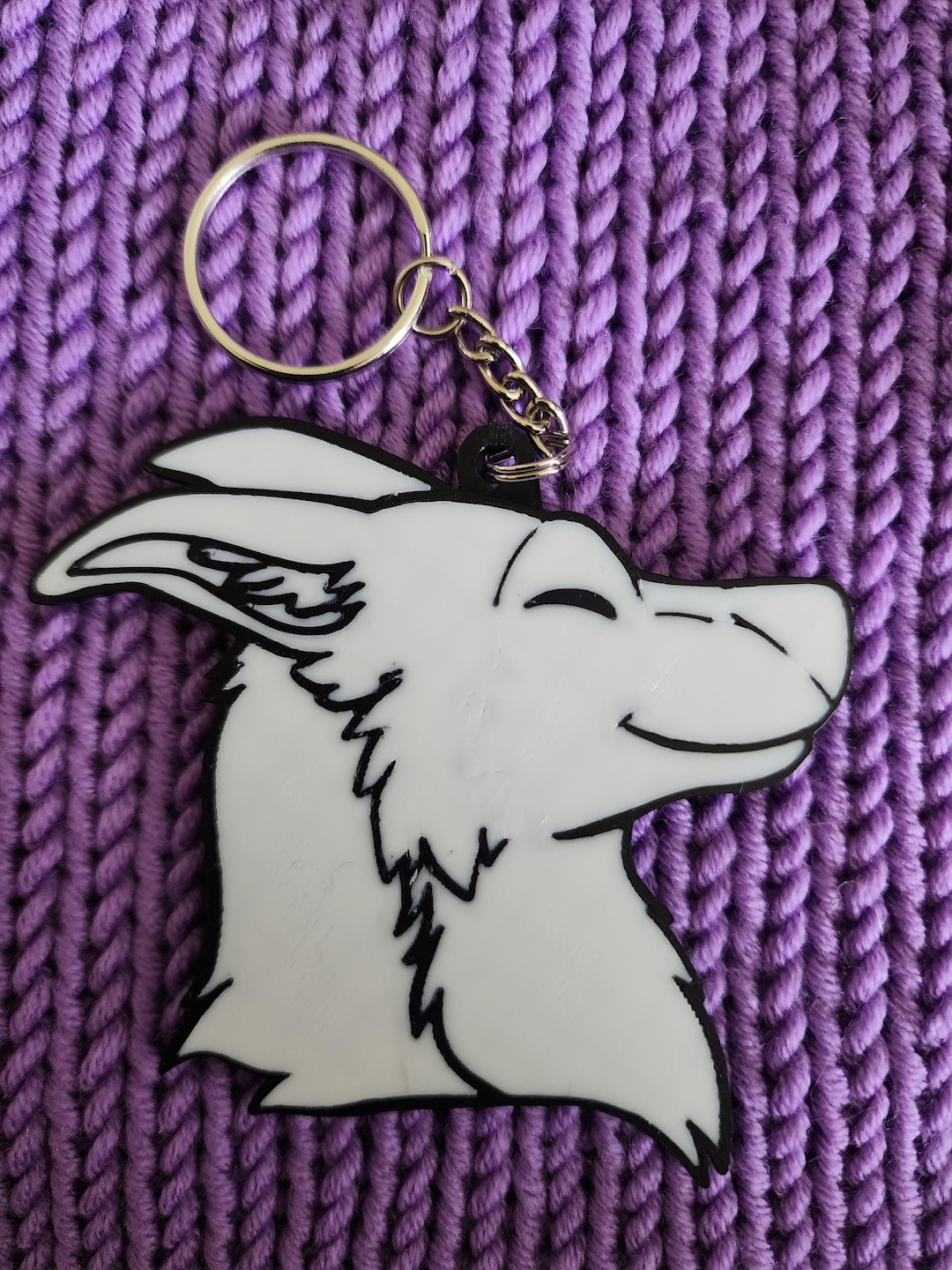 3 Inch Manokit Fursona Furry Keychain or Fursuit Collar Tag (3D Printed ...