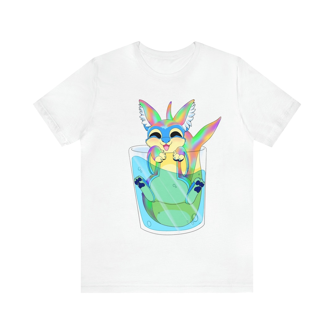 Rainbow Manokit in Cup Furry Unisex Jersey Short Sleeve White - Etsy