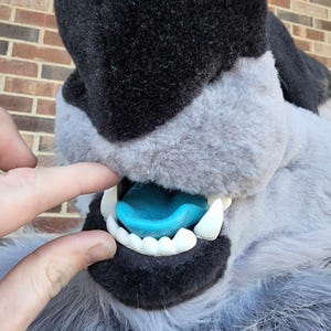 Ace the Manokit Partial fursuit Head, Half Sleeve Hand Paws, Magnetic ...