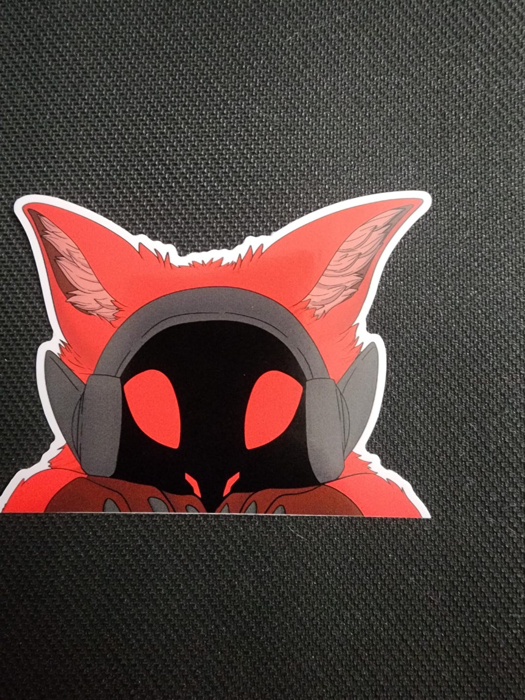 Cute Amber the Protogen Peeking Vinyl Sticker (PIXEL and Friends Series ...