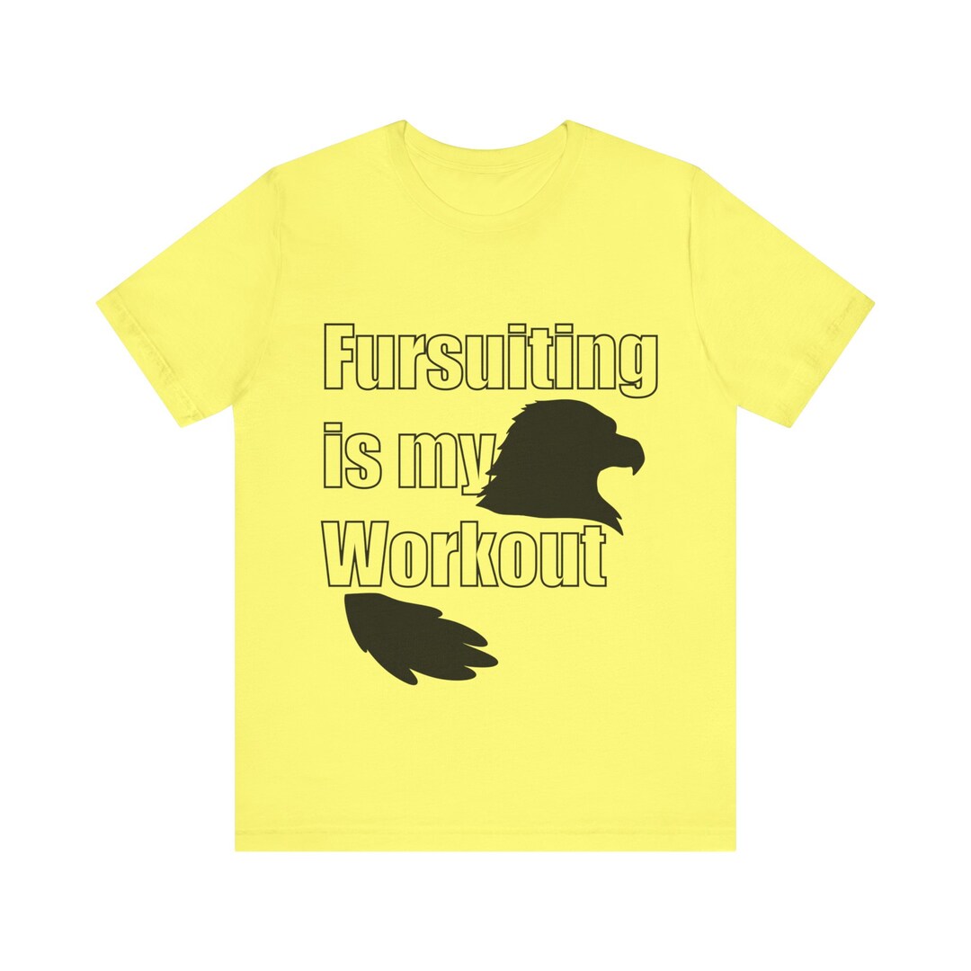 Bird Eagle Hawk Fursona fursuiting is My Workout Short Sleeve Tee - Etsy