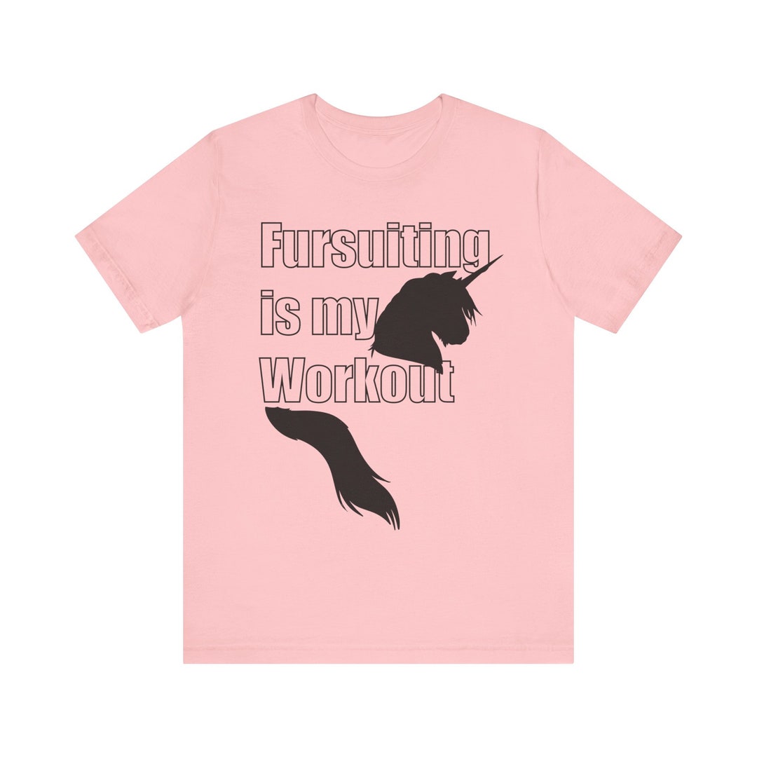 Unicorn Fursona fursuiting is My Workout Jersey Short Sleeve Tee - Etsy