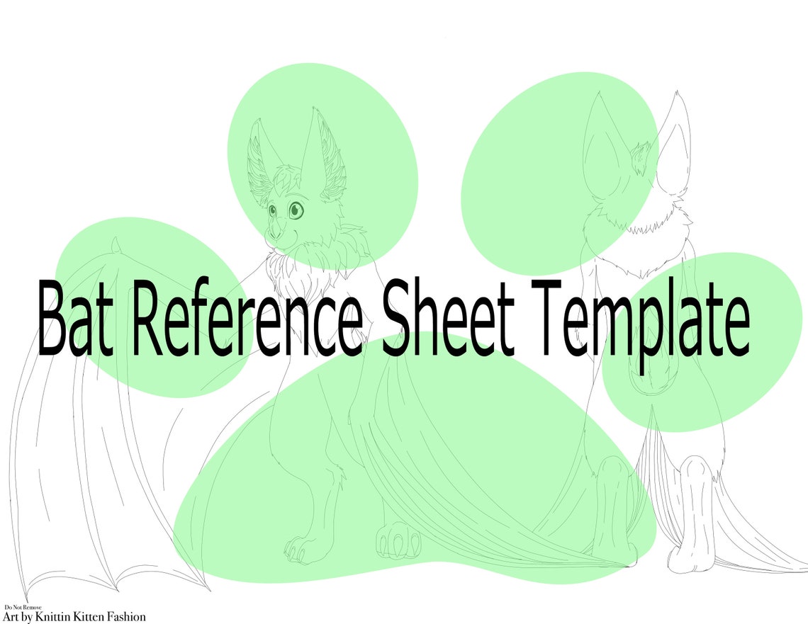 Bat Furry Fursona Reference Sheet - Etsy