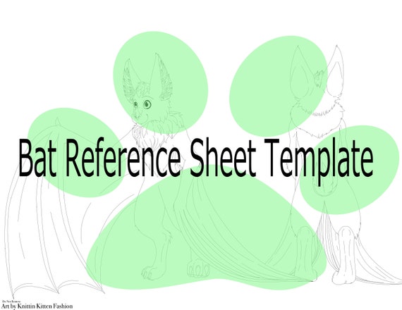 Bat Furry Fursona Reference Sheet - Etsy