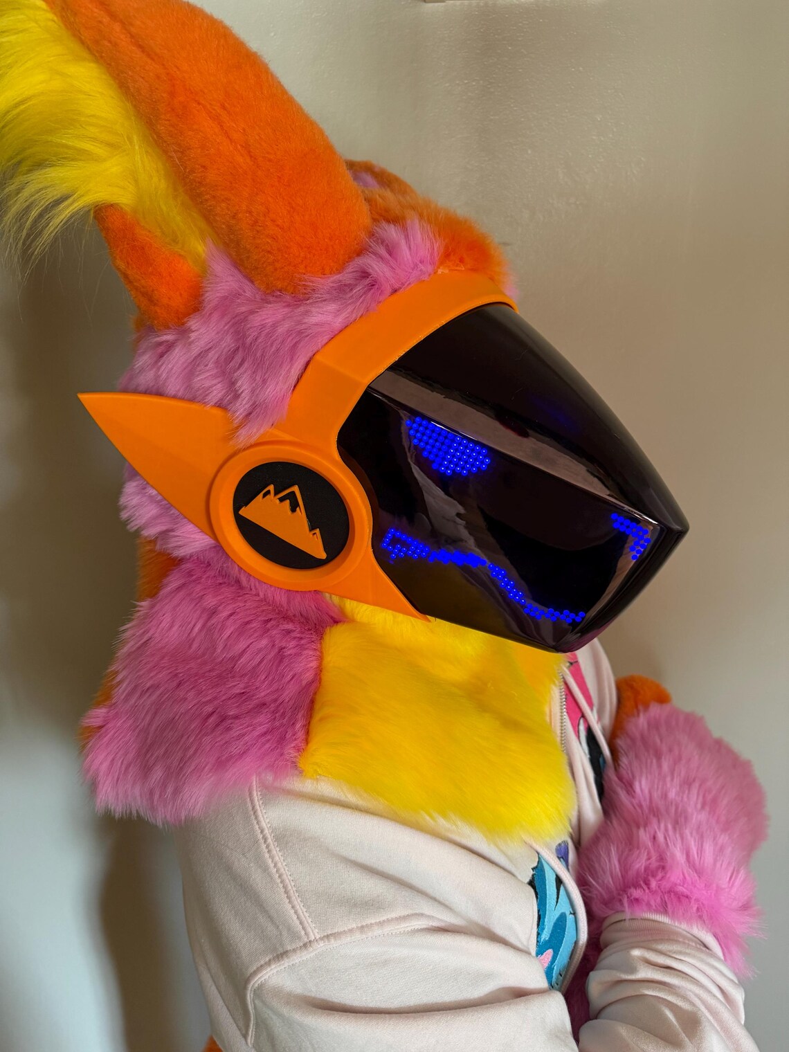 Protogen Premade Fursuit Partial (head, Hand Paws, and Large Tail With ...