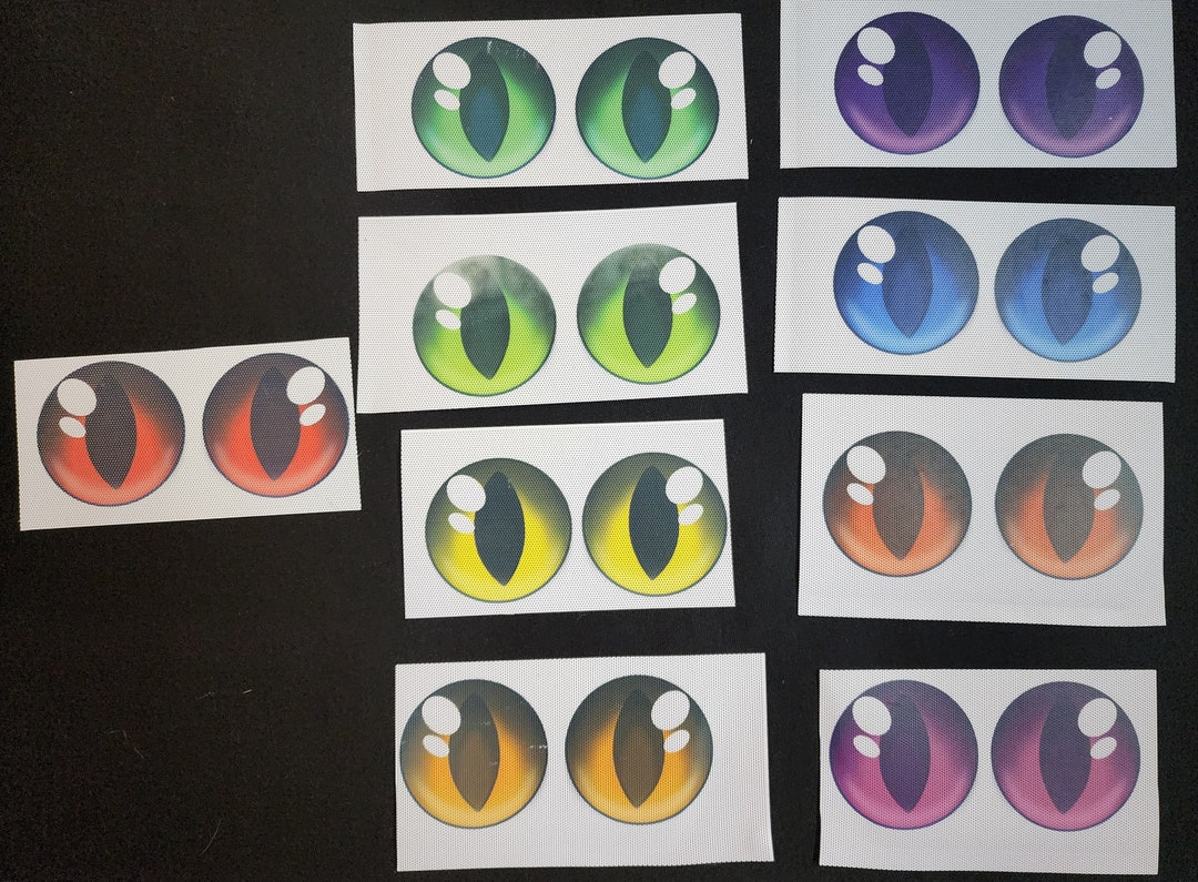 Sublimated Follow-me (4 Sizes) Cat Eye/ Slit Eye/ Dragon Eye/ Dinosaur ...