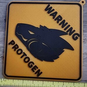 Warning Protogen Sign 3d Printed (2 Sizes) - Etsy