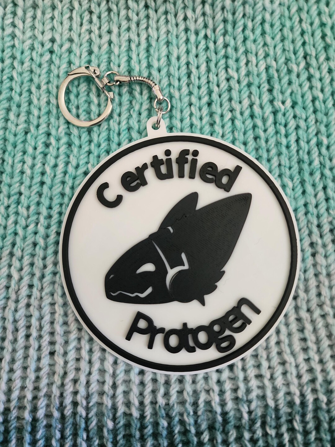 4 Inch "certified Protogen" Fursona Furry Keychain or Fursuit Collar ...