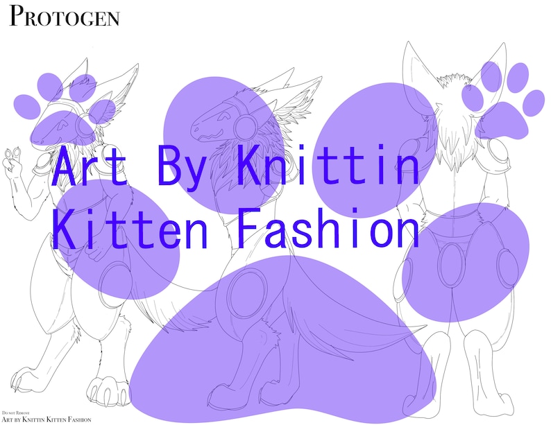 Protogen Furry Reference Sheet/template - Etsy