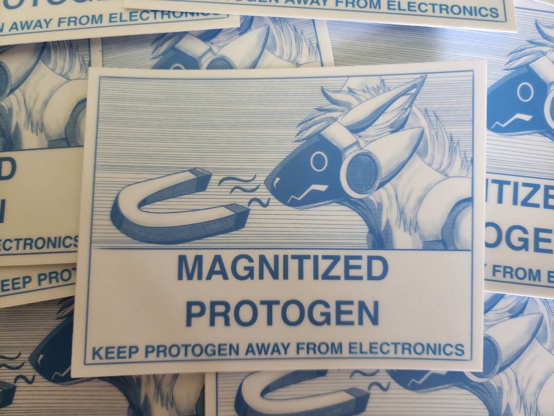 Magnitized Protogen Fake/ Decorative Only Hazmat Sign Sticker - Etsy