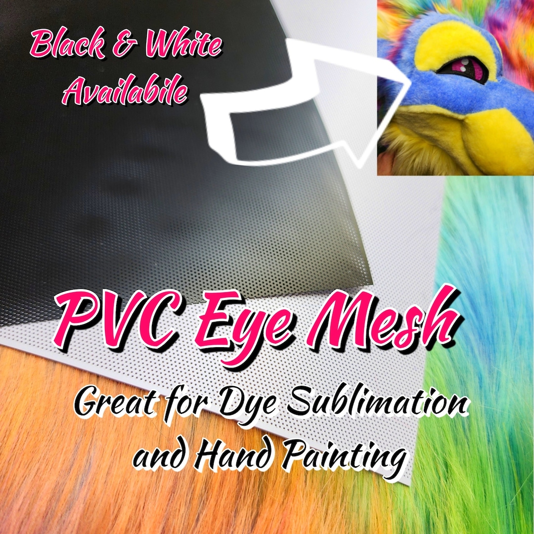 DIY Waterproof 0.5mm Rare PVC Eye Mesh for Fursuits/ Costumes and ...
