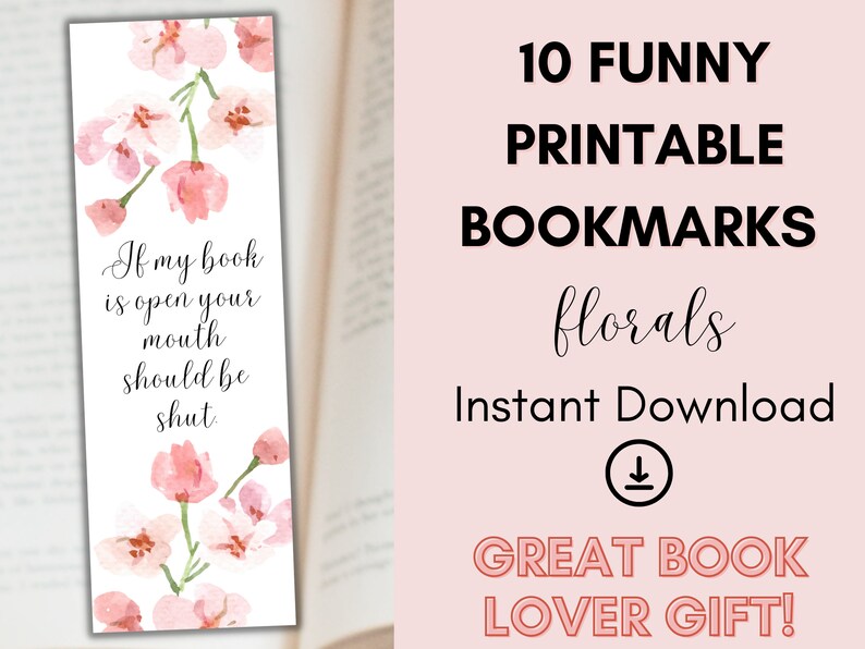 Printable Bookmarks Template, Printable Bookmarks Set, Bookmarks ...