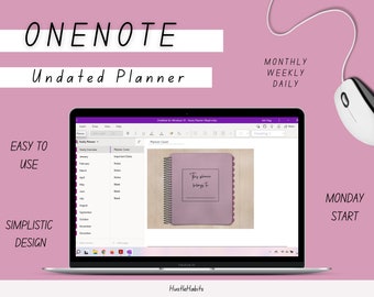Productivity Planner & Life Planner Onenote Templates Pack, One Note ...