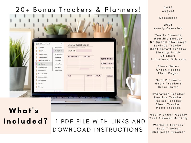 Hyperlinked Onenote Planner, Onenote Digital Planner, Dated 2022 2023 ... Hyperlinked Onenote Planner, Onenote Digital Planner, Dated 2022 2023 ...
