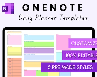 Productivity Planner & Life Planner Onenote Templates Pack, One Note ...