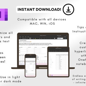 Productivity Planner & Life Planner Onenote Templates Pack, One Note ...
