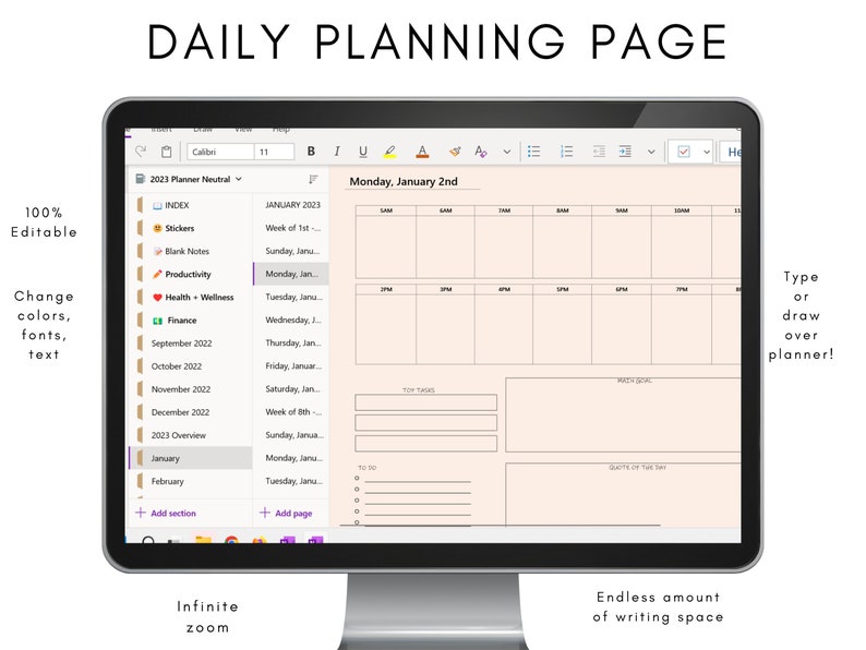 Hyperlinked Onenote Planner, Onenote Digital Planner, Dated 2022 2023 ... Hyperlinked Onenote Planner, Onenote Digital Planner, Dated 2022 2023 ...