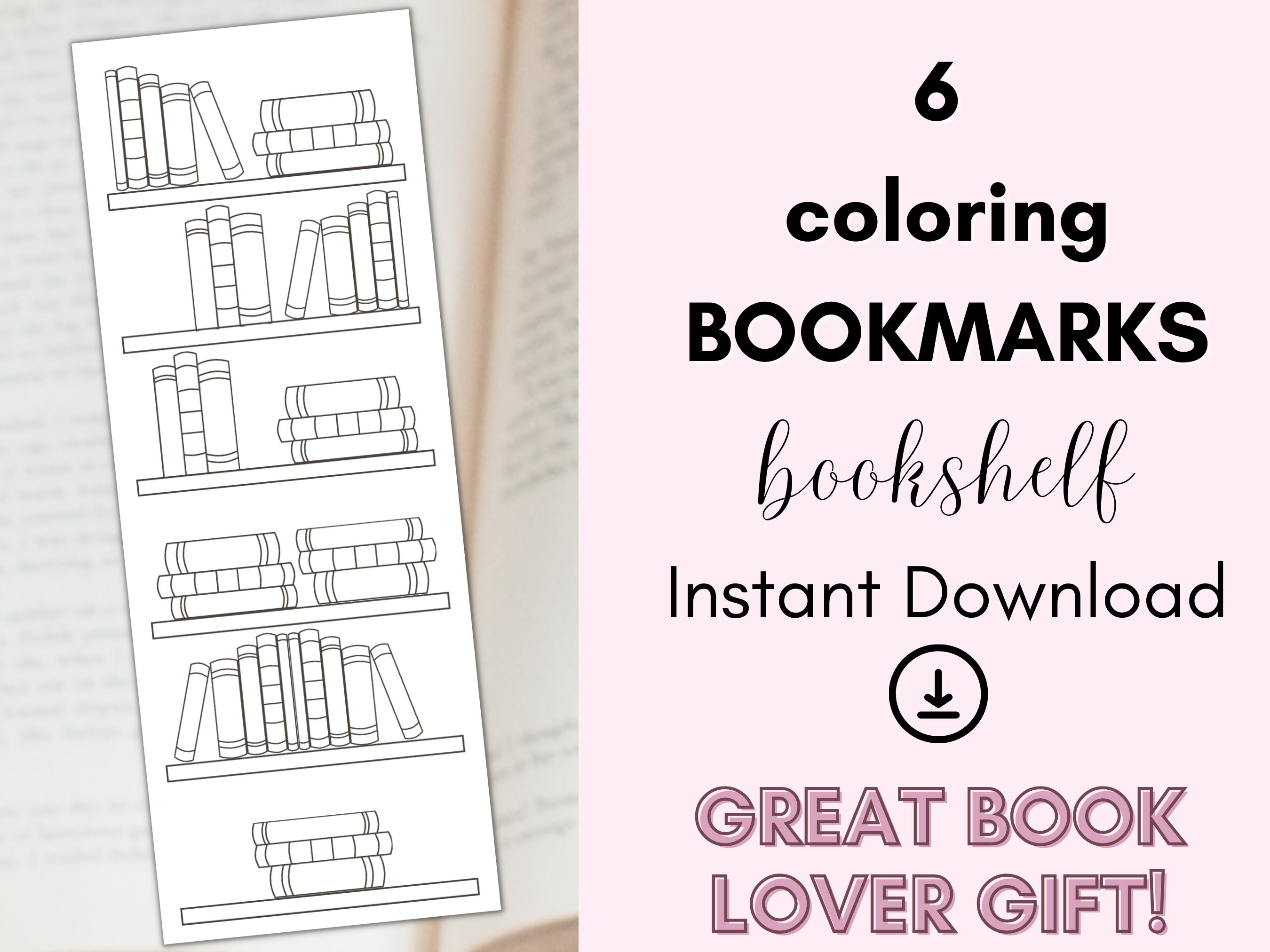 Printable Bookmarks Coloring Template, Printable Bookmarks to Color ...