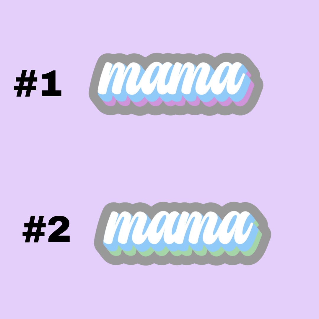 Mama Retro Sticker, Mama Sticker, Big Bold Mama Sticker, Weather Proof ...