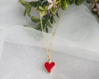 Double Red Heart - Etsy