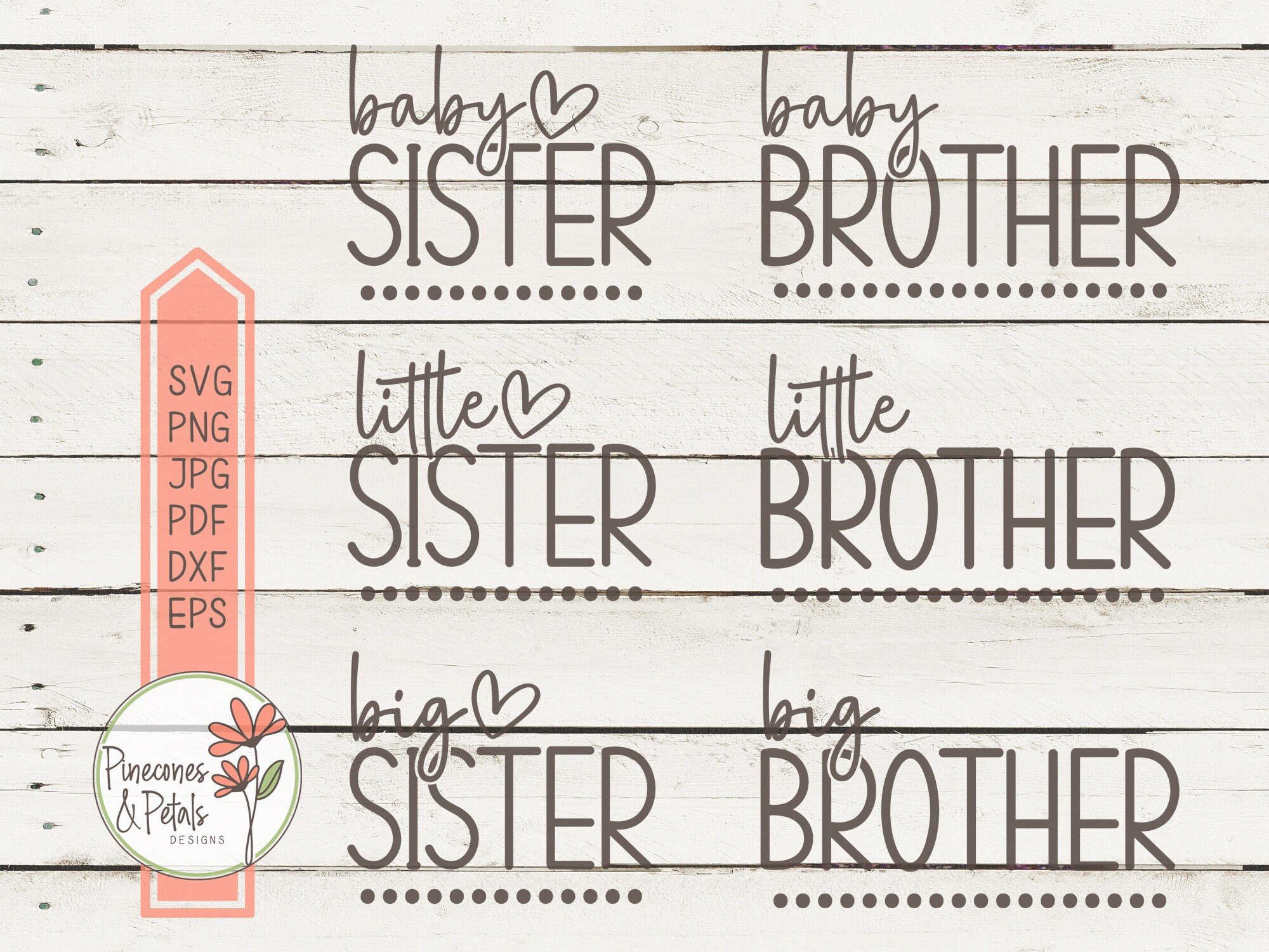 Baby Little Big Sister Brother SVG T-shirt Design for - Etsy