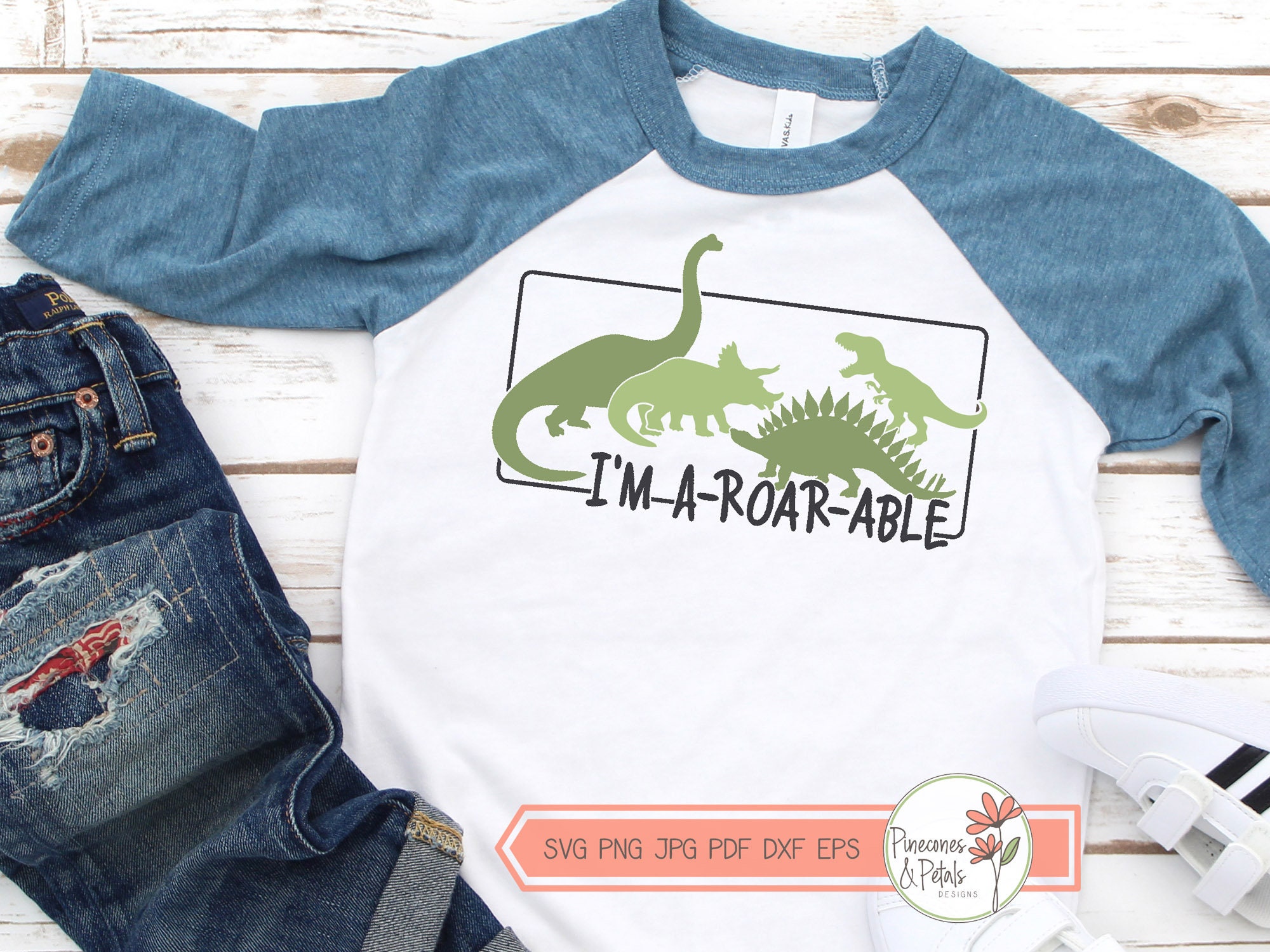 Dinosaur SVG, I'm A-roar-able, Dinosaur PNG, SVG for Kids T-shirt ...