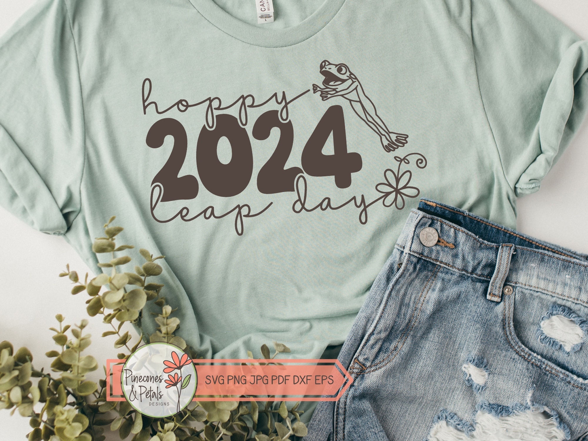 Hoppy Leap Day 2024 SVG, T-shirt Design for Girls Women, Instant ...