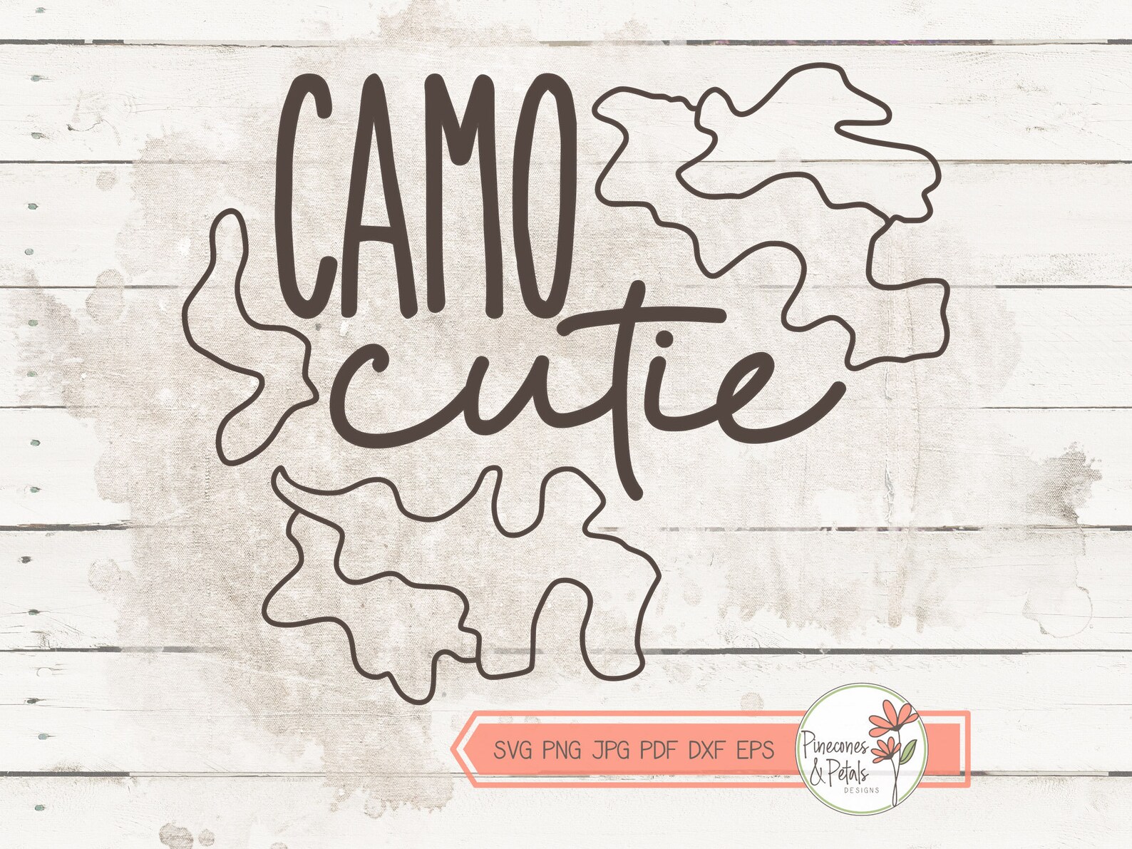 Camo Cutie SVG Camo Design for Kids Shirt Camouflage SVG for - Etsy