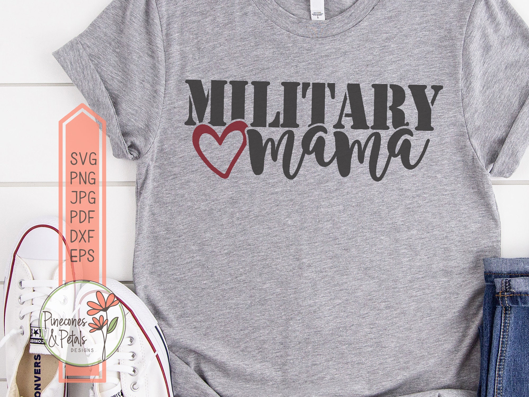 Military Mama SVG, Png Pdf Jpg Dxf Eps, Proud Military Mom, Digital ...