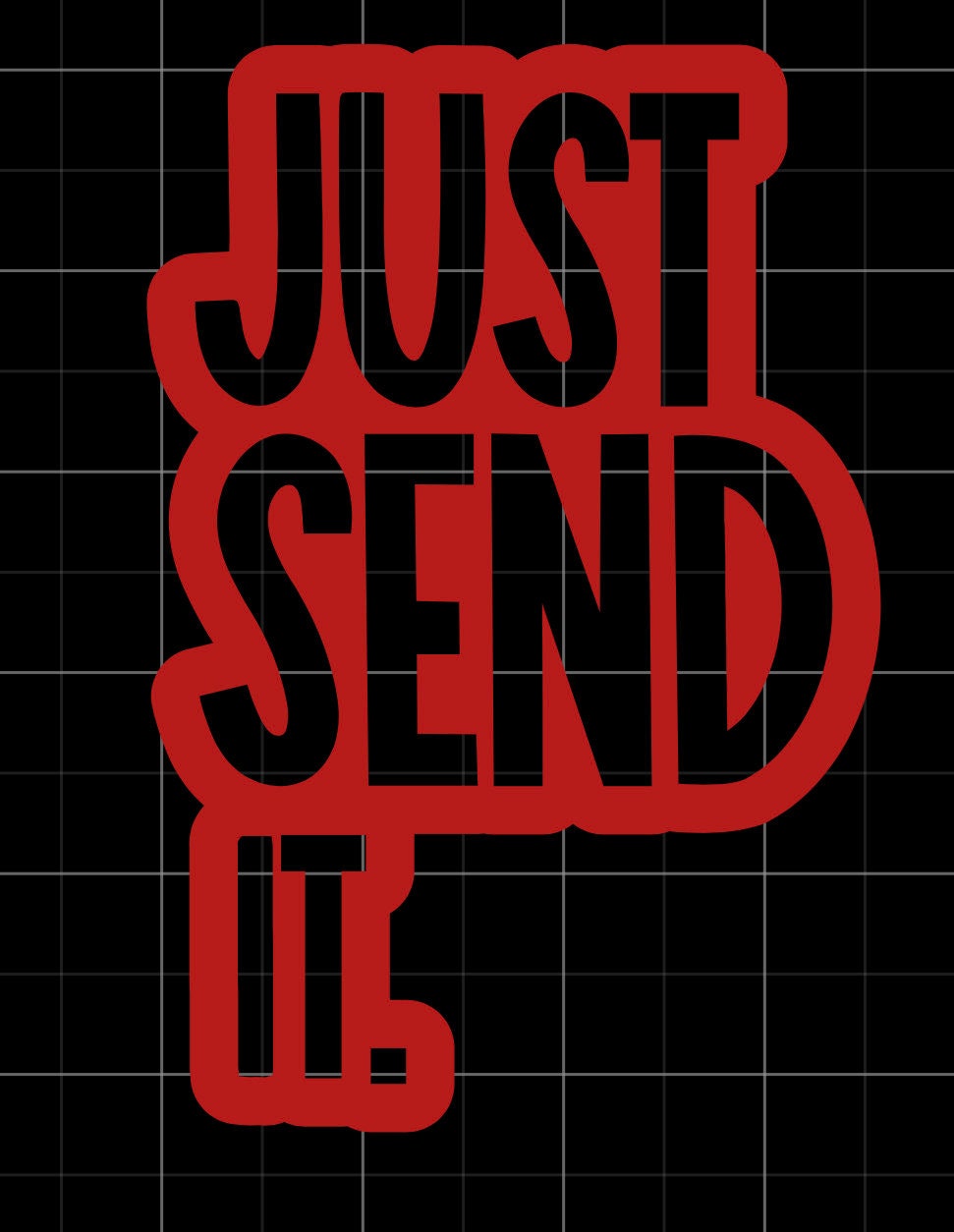 Just Send It Vinyl Decal - Etsy