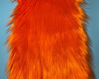 Orange Faux Fur Rug | Etsy