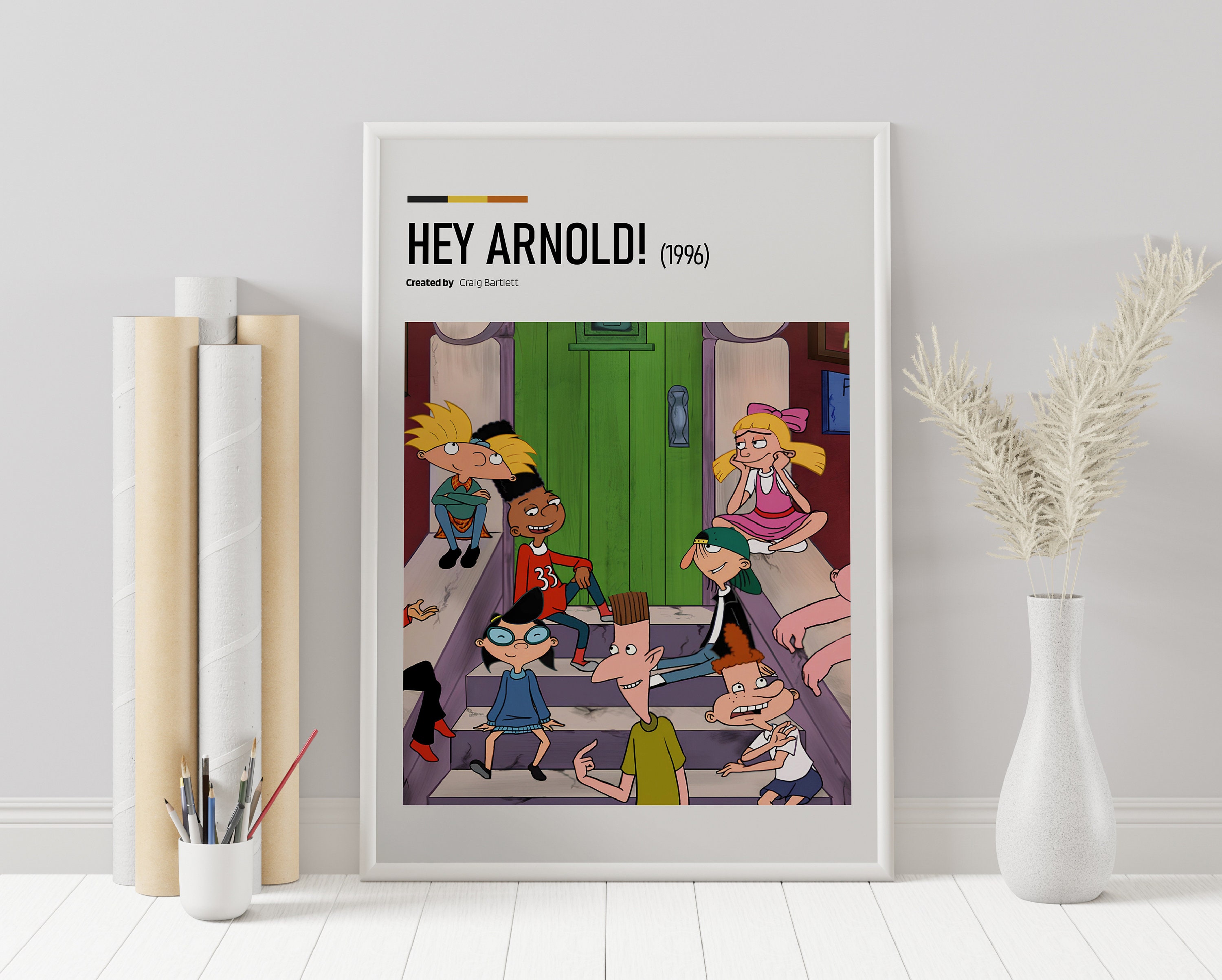 Nickelodeon Cartoon Hey Arnold Hey Arnold Digital Posterhey - Etsy UK