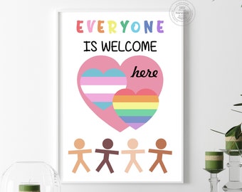 Safe Space Poster Classroom Decor Diversity Inclusion | Etsy