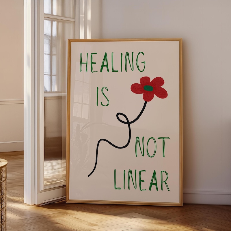 Poster Quote Healing - Etsy