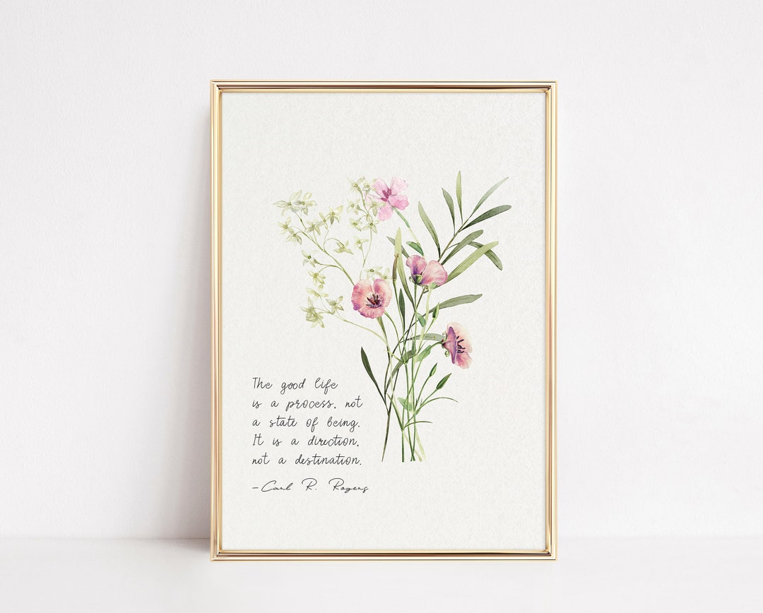 Carl Rogers Quote Print, Carl Rogers Wall Art Printable, Therapy Office ...