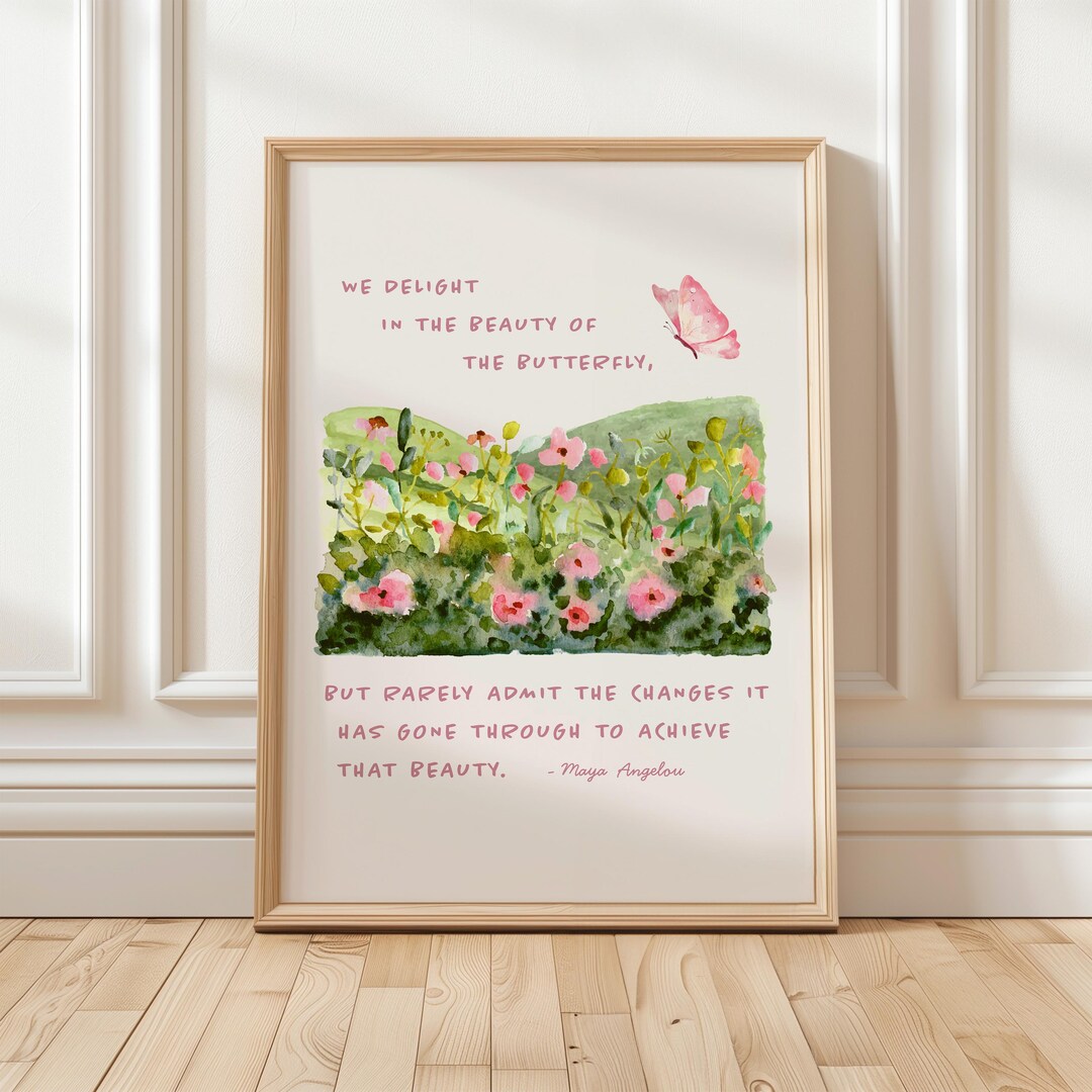 Maya Angelou Quote, Mental Health Art Print for Therapy Office Decor ...