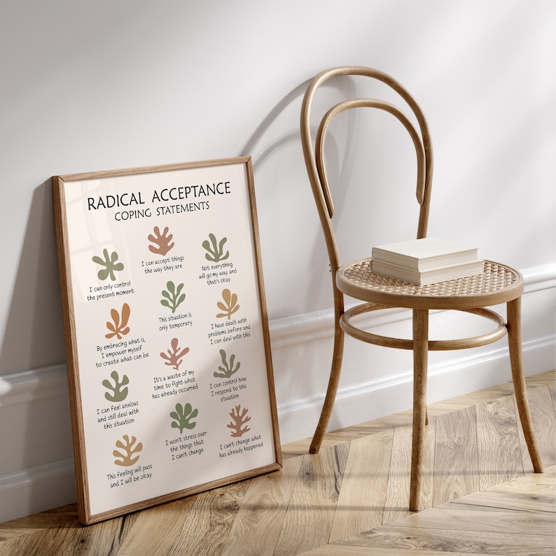 Radical Acceptance, DBT Coping Statements Printable, DBT Affirmations ...