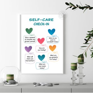 Therapy Office Decor, Set of 4 Posters, Mental Health Posters ...