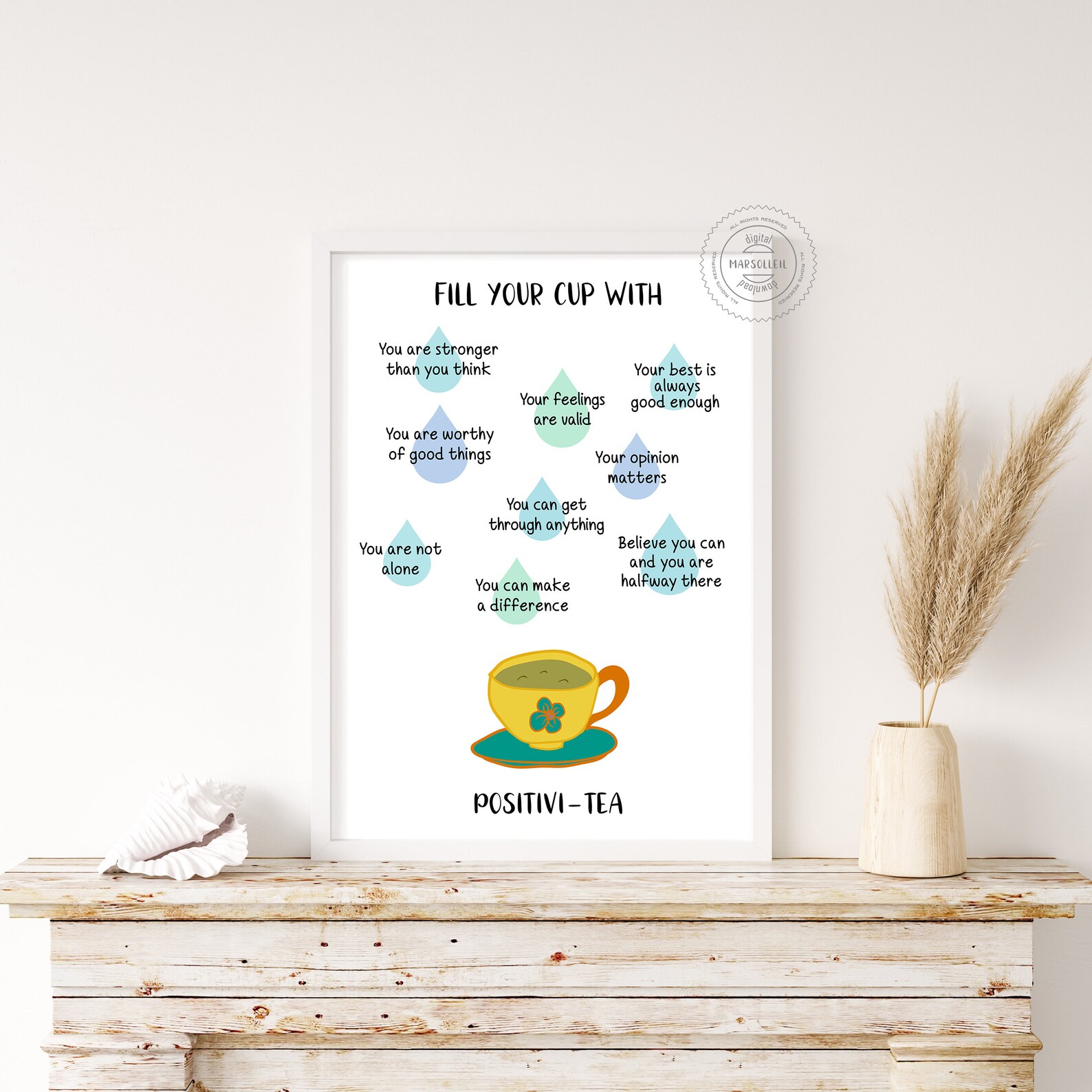Positive Self-talk Poster Self Care CBT Digital Print School | Etsy